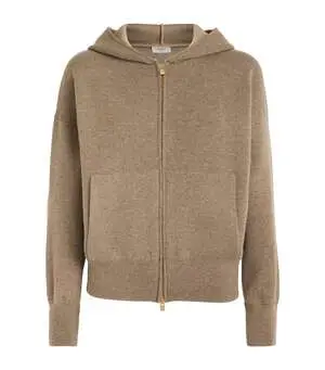 Agnona Cashmere-wool-silk Zip-up Hoodie