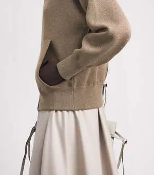 Agnona Cashmere-wool-silk Zip-up Hoodie