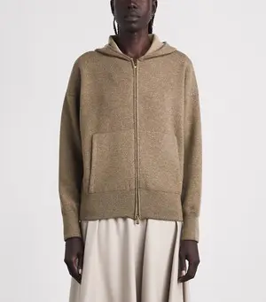 Agnona Cashmere-wool-silk Zip-up Hoodie