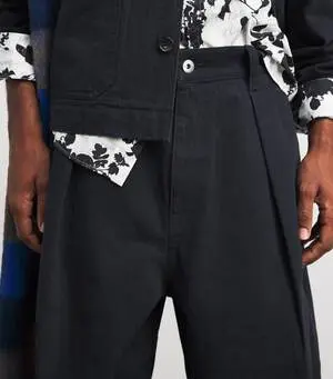 JW Anderson Cotton Pleated Trousers