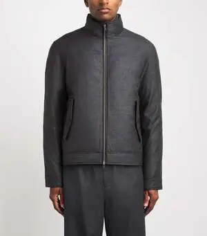 YVES SALOMON Virgin Wool-silk Bomber Jacket