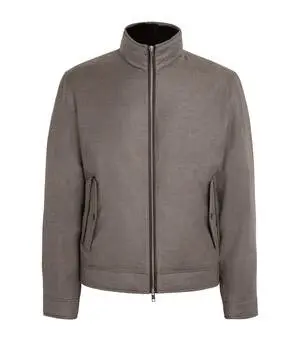 YVES SALOMON Virgin Wool-silk Bomber Jacket