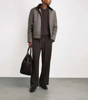 YVES SALOMON Virgin Wool-silk Bomber Jacket
