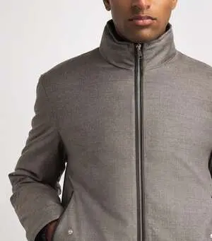 YVES SALOMON Virgin Wool-silk Bomber Jacket