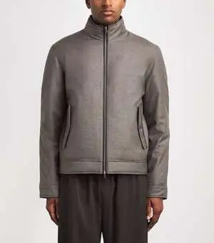 YVES SALOMON Virgin Wool-silk Bomber Jacket