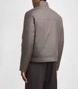 YVES SALOMON Virgin Wool-silk Bomber Jacket