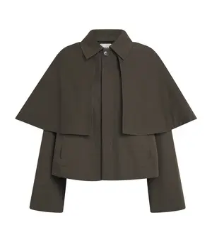 FRAME Cotton Storm-flap Trench Jacket - Green
