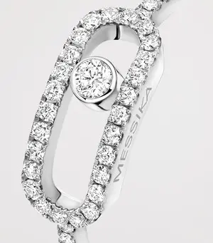 Messika Move Uno White Gold And Pavé Diamond Ring