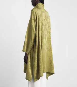 Eskandar Silk Double-stand Collar Shirt