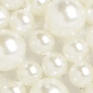 DAVID CHARLES Embellished Faux Pearl Top-handle Bag