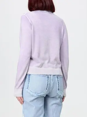 DIESEL® Long-sleeved Cotton Polo Collar Cardigan