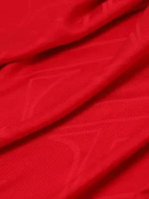 Elisabetta Franchi Solid Scarf In A Soft Viscose And Modal Blend - Red