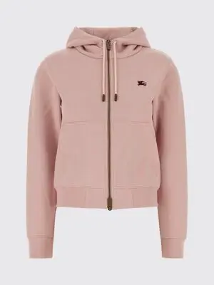 Burberry Embroidered Ekd Cotton Zip-up Hoodie - Beige