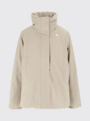 K-WAY Marla Padded Hooded Water-repellent Windbreaker Jacket - Beige
