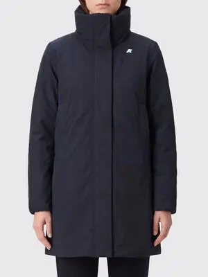 K-WAY K-Way Marla Short Padded Nylon Windbreaker With Hood Blue