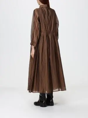 Max Mara Jewel-embroidered Silk Organza Midi Chemisier Dress