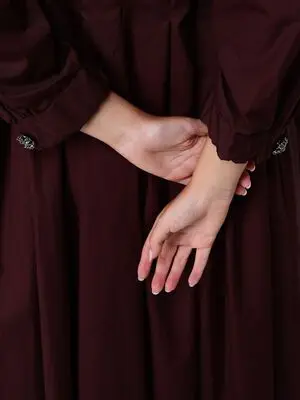 Max Mara Midi Chemisier Dress In Cotton Poplin With Concealed Buttons
