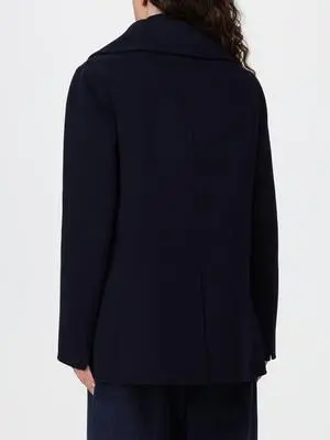 Max Mara Short Double-breasted Coat In Pure Virgin Wool