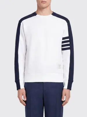Thom Browne Striped 4-bar Cotton Sweatshirt