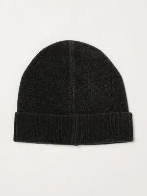 Peuterey Technical Fabric Beanie With Cuff And Logo Application - Grey