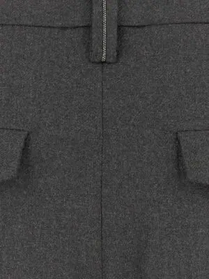 Brunello Cucinelli High-waisted Pleated Wool Wide-leg Trousers With Monili Detailing