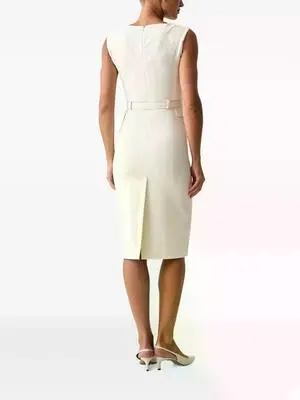 Pinko Belted Sleeveless Midi Dress