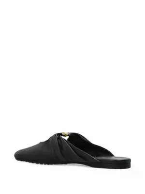 Loewe Pebble Leather Flat Mules
