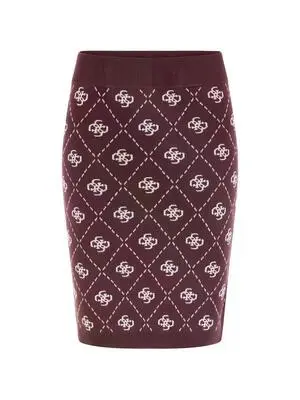 Guess Sarah 4g Monogram-print Skirt
