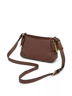 Moschino Logo-plaque Pebbled Shoulder Bag