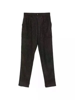 Eleventy Flecked Trousers - Brown