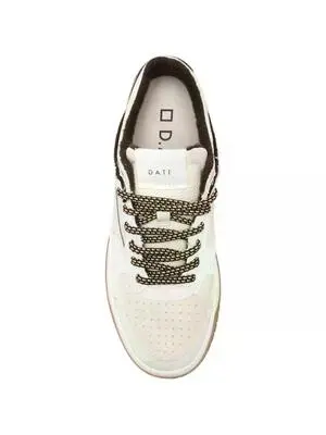 D.a.t.e. Torneo Panelled Leather Sneakers - Neutrals