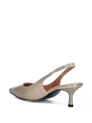Moschino Patent-finish Slingback Pumps