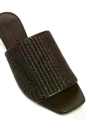 Max Mara Woven-texture Heeled Sandals