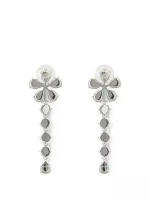 SELF-PORTRAIT Crystal Flower Dangle Earrings