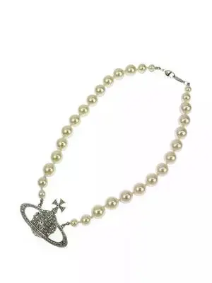 VIVIENNE WESTWOOD Orb Crystal-embellished Necklace - Silver