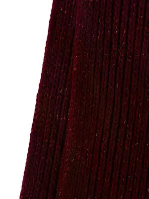 TWINSET Knit Scarf With Lurex - Red