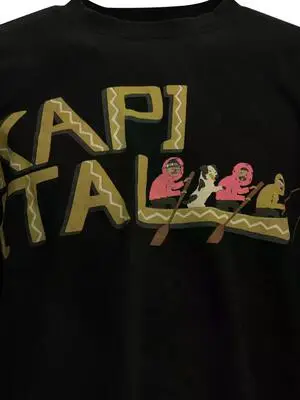 Kapital Mesh-back Logo-print T-shirt