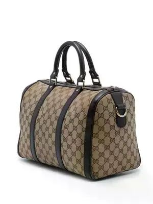 Gucci 2016-2026 Medium Gg Canvas Joy Boston Bag Satchel
