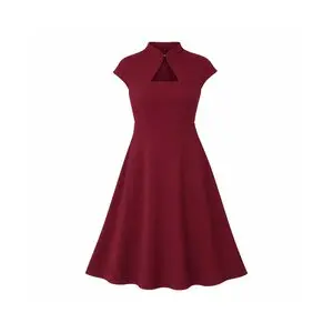 GIRL IN MIND Amora Midi Dress Wine - Red