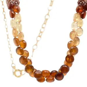 LORI KAPLAN DESIGN Gold / Yellow Hessonite Onion Necklace