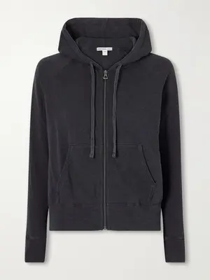 JAMES PERSE French Cotton-terry Hoodie - Blue