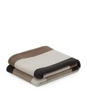 BEGG X CO Wool And Cashmere Valatzu Chequers Throw