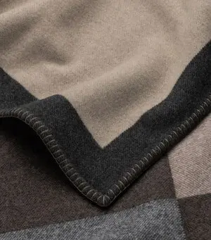 BEGG X CO Wool And Cashmere Valatzu Chequers Throw