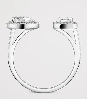 Messika My Twin White Gold And Diamond Toi Et Moi Ring