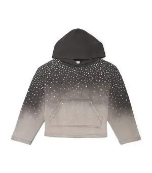 Monnalisa Degradé Rhinestone-embellished Sweatshirt