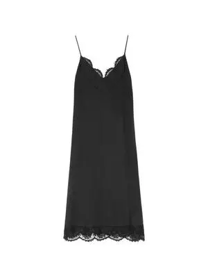 Vera Wang Cadence Lace-trim Midi Dress
