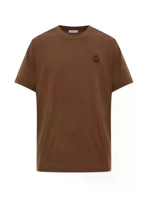 Moncler Logo-patch T-shirt - Brown
