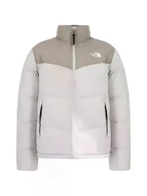 The North Face Logo-embroidered Quilted Jacket - Grey