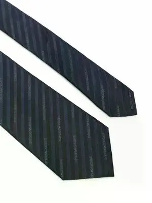 Emporio Armani Jacquard-logo Silk Tie