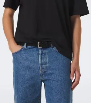 THE ROW Geo Suede Belt